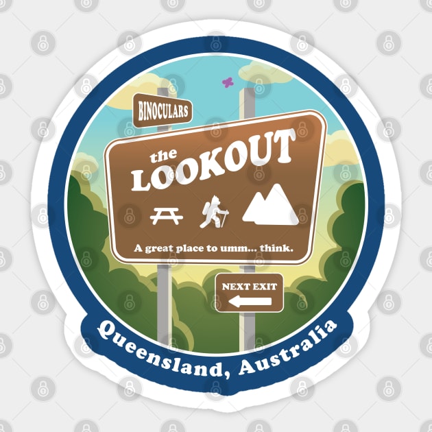 The Lookout Sign - Bluey - Sticker | TeePublic