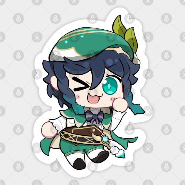 Venti Chibi Genshin Impact - Venti - Sticker | TeePublic
