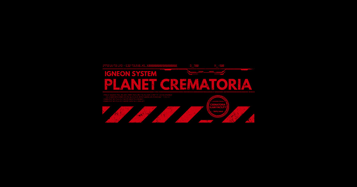 Riddick - Planet Crematoria (Red) - Riddick - Sticker | TeePublic