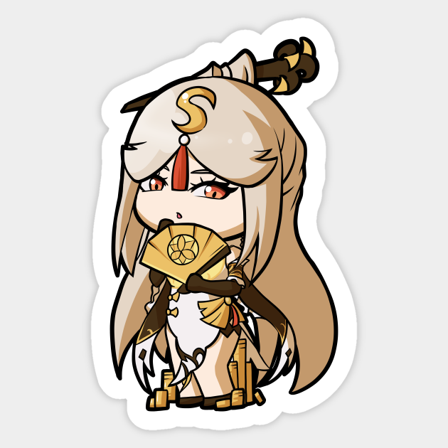 Chibi Ningguang - Genshin Impact - Genshin Impact - Sticker | TeePublic