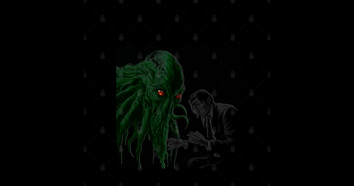 Cthulhu Red & Green - Call Of Cthulhu - Sticker | TeePublic