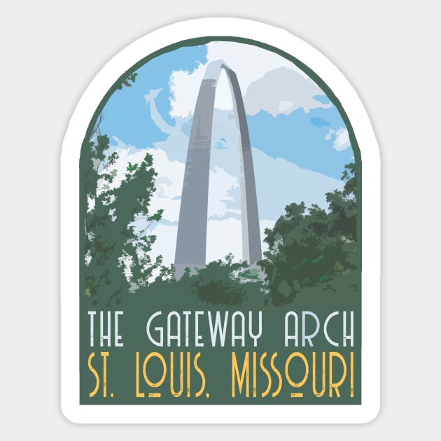 Gateway Arch Decal - Gateway Arch - Sticker | TeePublic