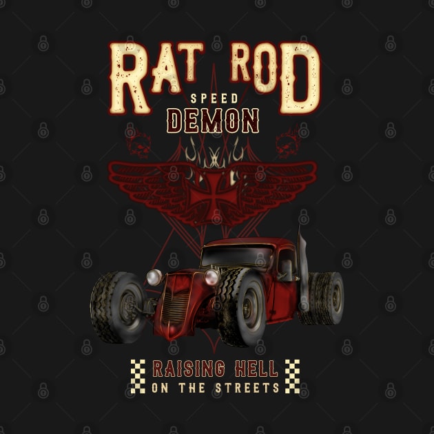 Rat Rod Demon - Hotrods - Hoodie | TeePublic