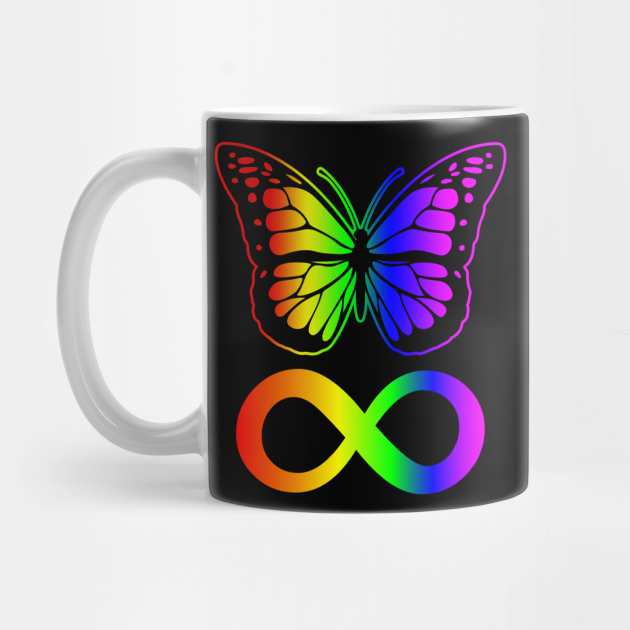 Neurodiversity Autism ADHD Rainbow Butterfly - Neurodiversity Autism ...