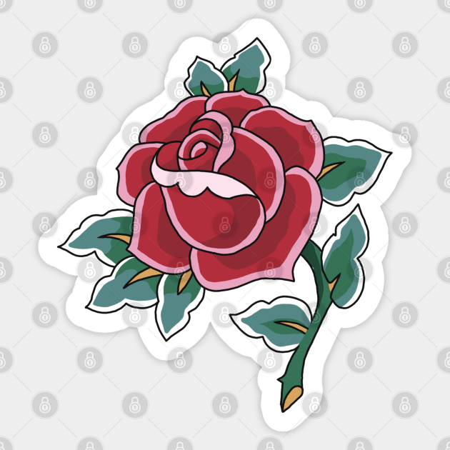 Rose Tattoo - Rose Tattoo - Sticker | TeePublic