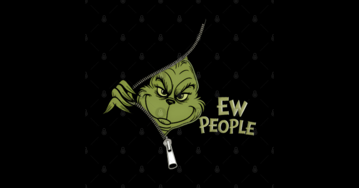 Mischievous Grinch Peeking Zipper - Mischievous Grinch Peeking Zipper ...