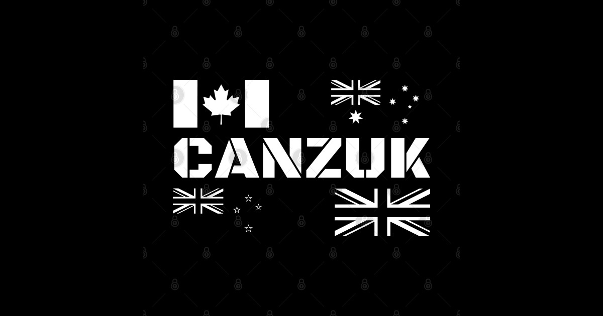 CANZUK Flags in Military Design - Canzuk - Posters and Art Prints ...