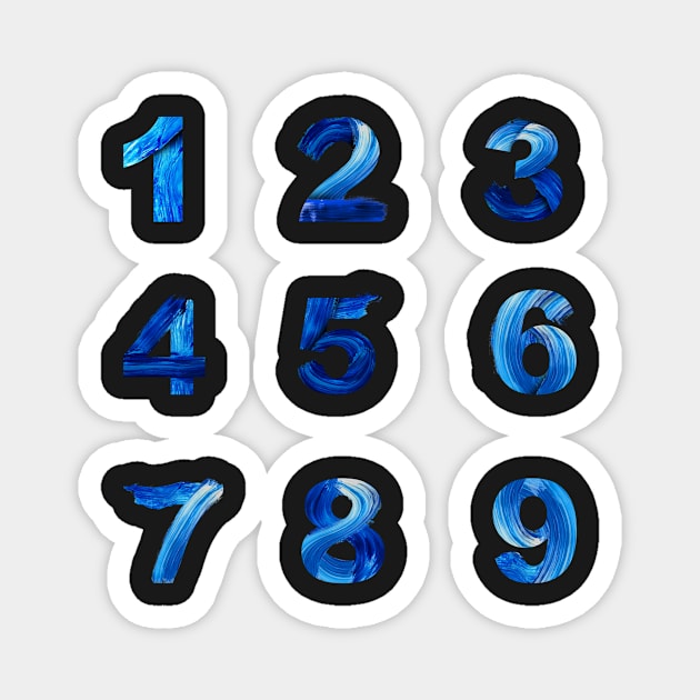 Blue Numberblocks For Kids - Numberblocks - Magnet | TeePublic