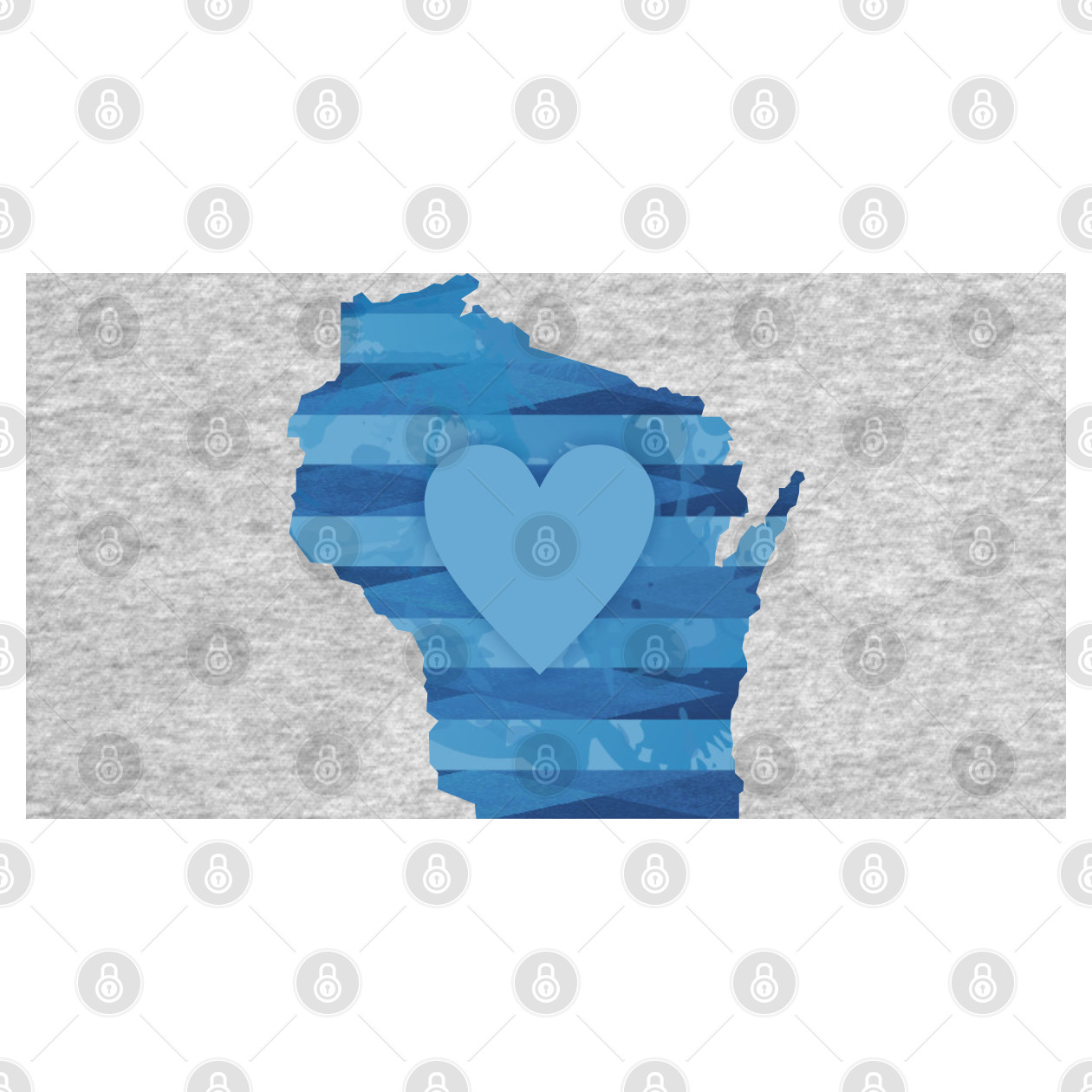 Wisconsin Heart - Wisconsin - T-Shirt | TeePublic