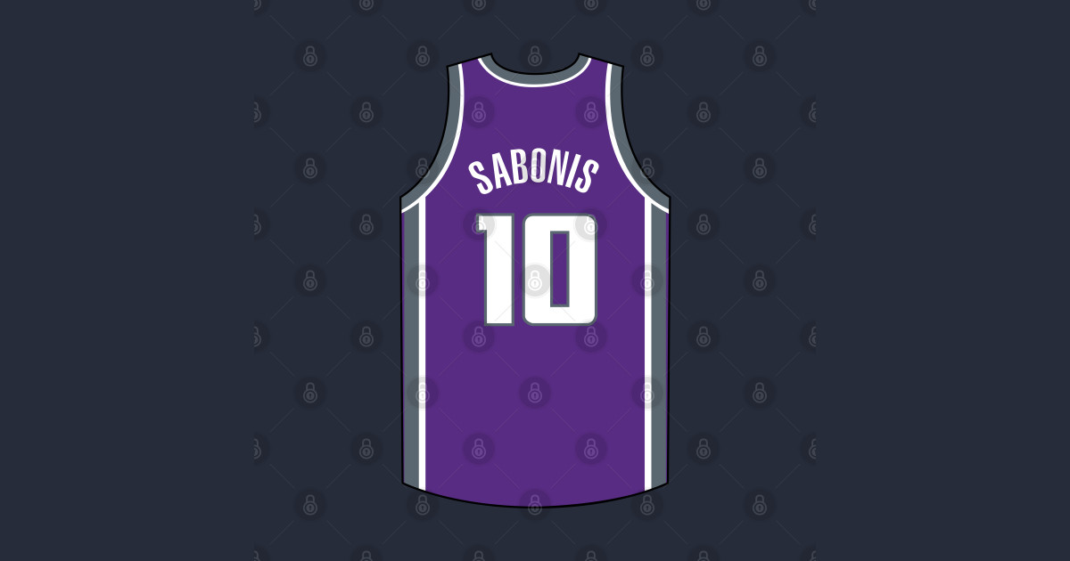Domantas Sabonis Sacramento Jersey Qiangy - Domantas Sabonis - T-Shirt ...