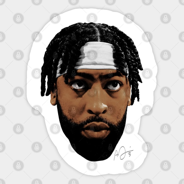 Anthony Davis Big Face - Anthony Davis - Sticker | TeePublic