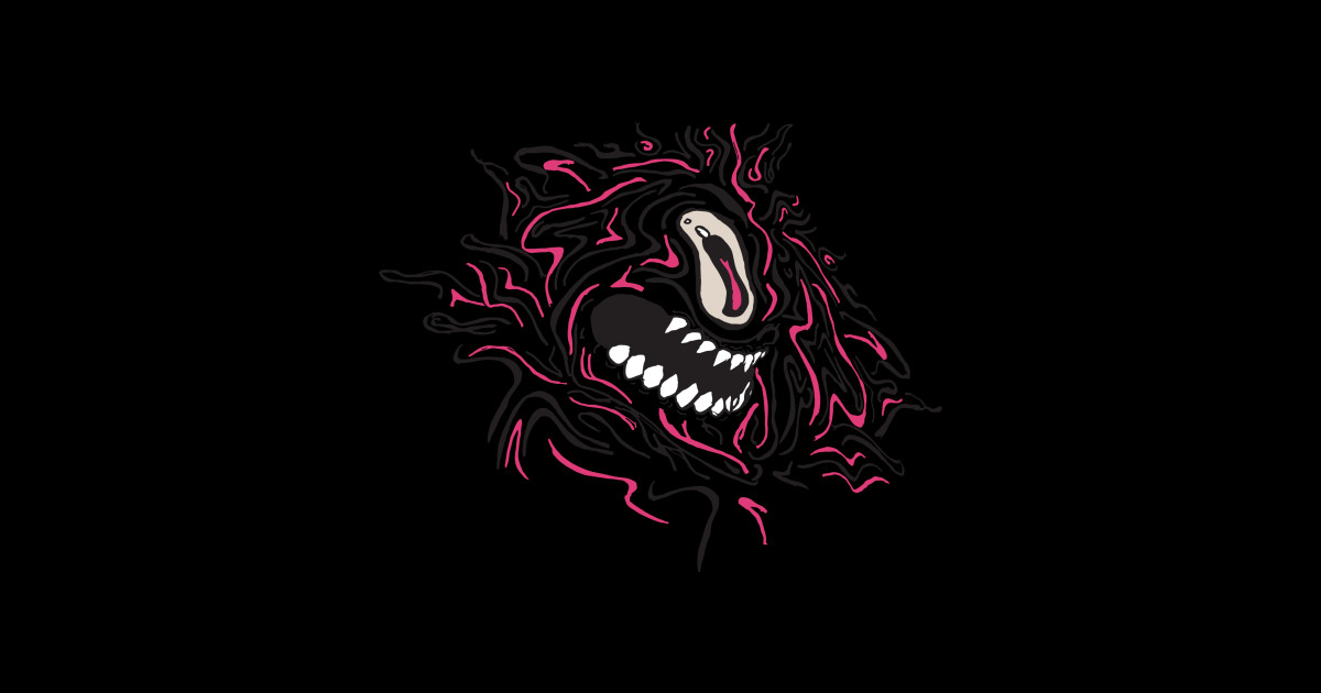 One Eyed Void Beast line art - Line - Sticker | TeePublic