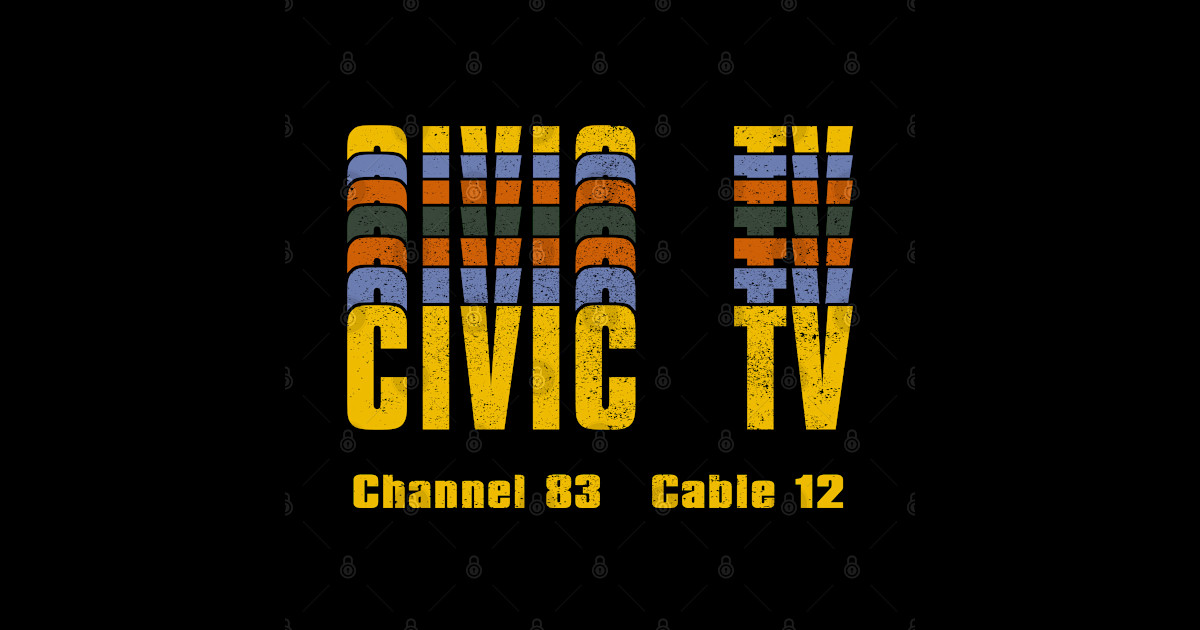 Videodrome Civic TV logo - Videodrome - Sticker | TeePublic