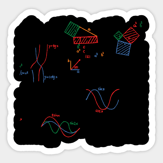 Mathematics Formulas Numbers - Mathematics Formulas Numbers - Sticker ...