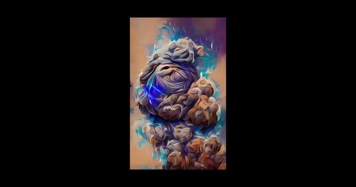 Blue Diaphanous Puffed Coruscating Nug Bud Weed - Nugs - Magnet | TeePublic
