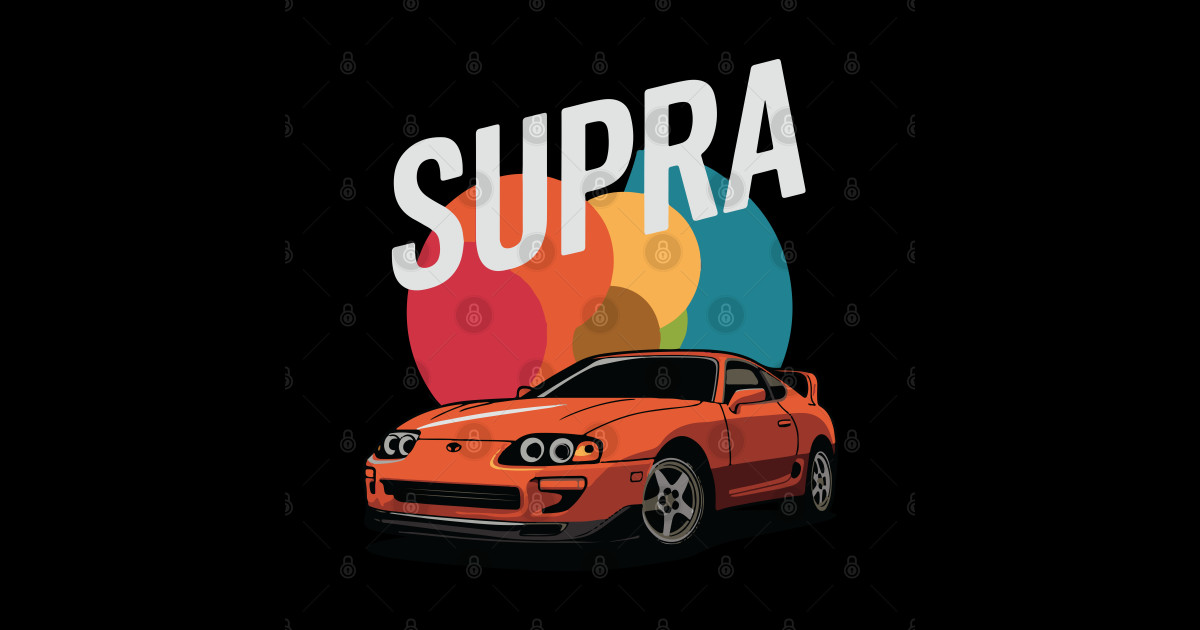 Toyota Supra JDM Legend Car Funny Gift - Toyota Supra - Sticker | TeePublic