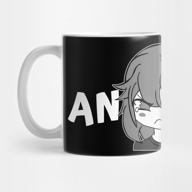 Funny Manga Angry Pout Face Little Girl Cute Chibi Meme - Memeshirt ...