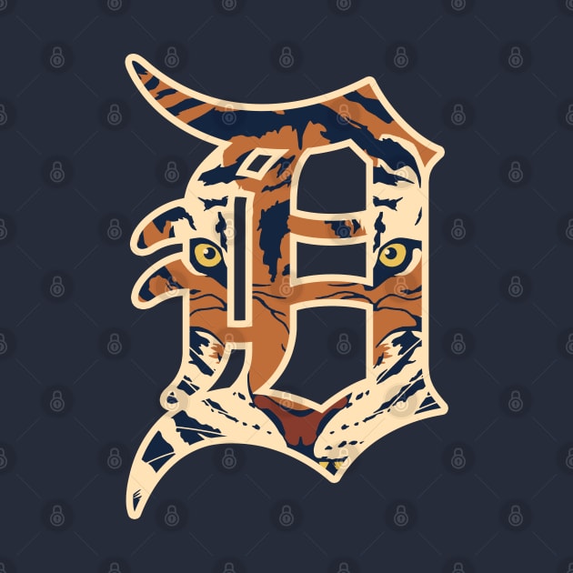 Detroit Tigers - D Logo - Detroit Tigers - T-Shirt | TeePublic