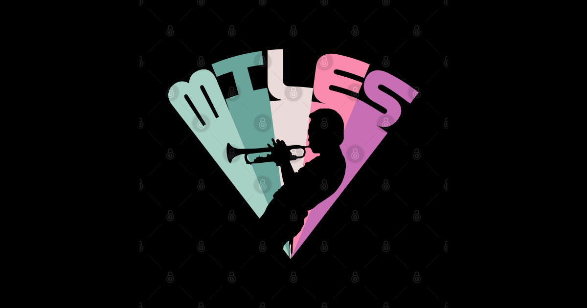 Triangle Miles - Miles Davis - Sticker | TeePublic