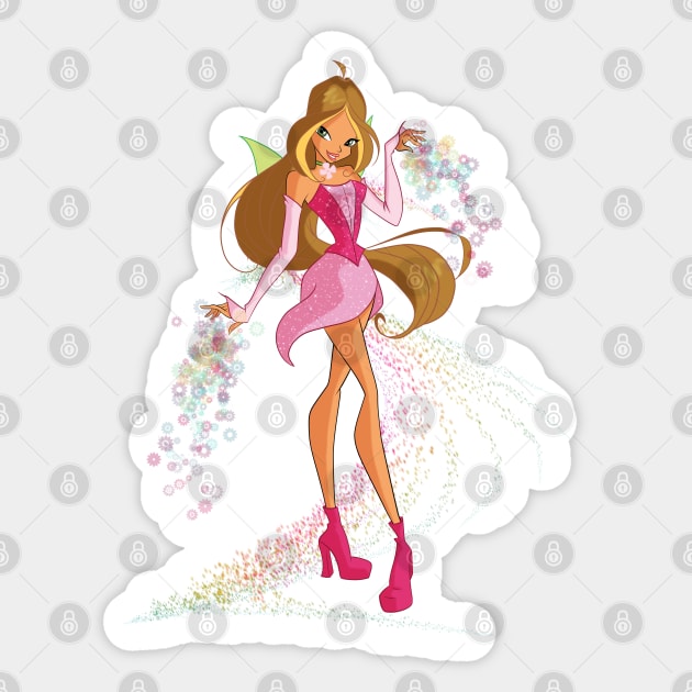Winx Club - Flora - Winx Club - Sticker | TeePublic