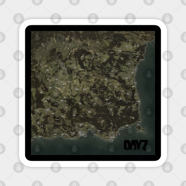 Day Z Map - Zombies - Magnet | TeePublic