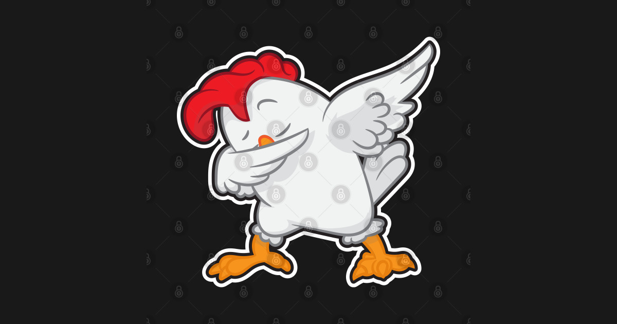 Dabbing Chicken Dance Dancing Chick - Chicken - T-Shirt | TeePublic