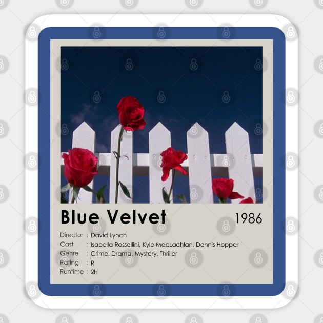 Blue Velvet Movie Best Scene - Blue Velvet - Sticker | TeePublic