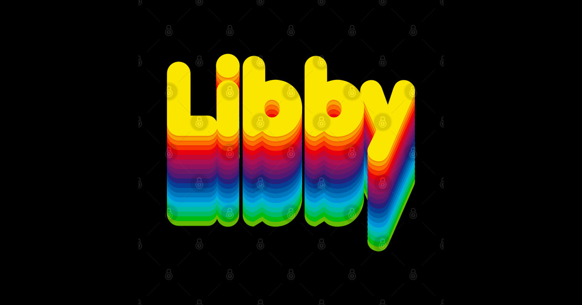 Rainbow Layers Libby Name Label - Rainbow Layers Libby Name Label ...