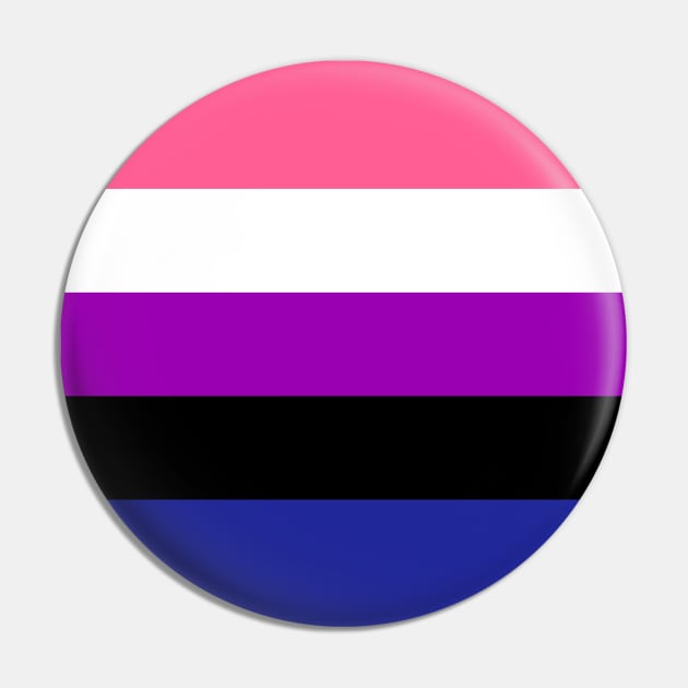 Seamless Repeating Gender Fluid Pride Flag Pattern - Gender Fluid Flag - Pin | TeePublic