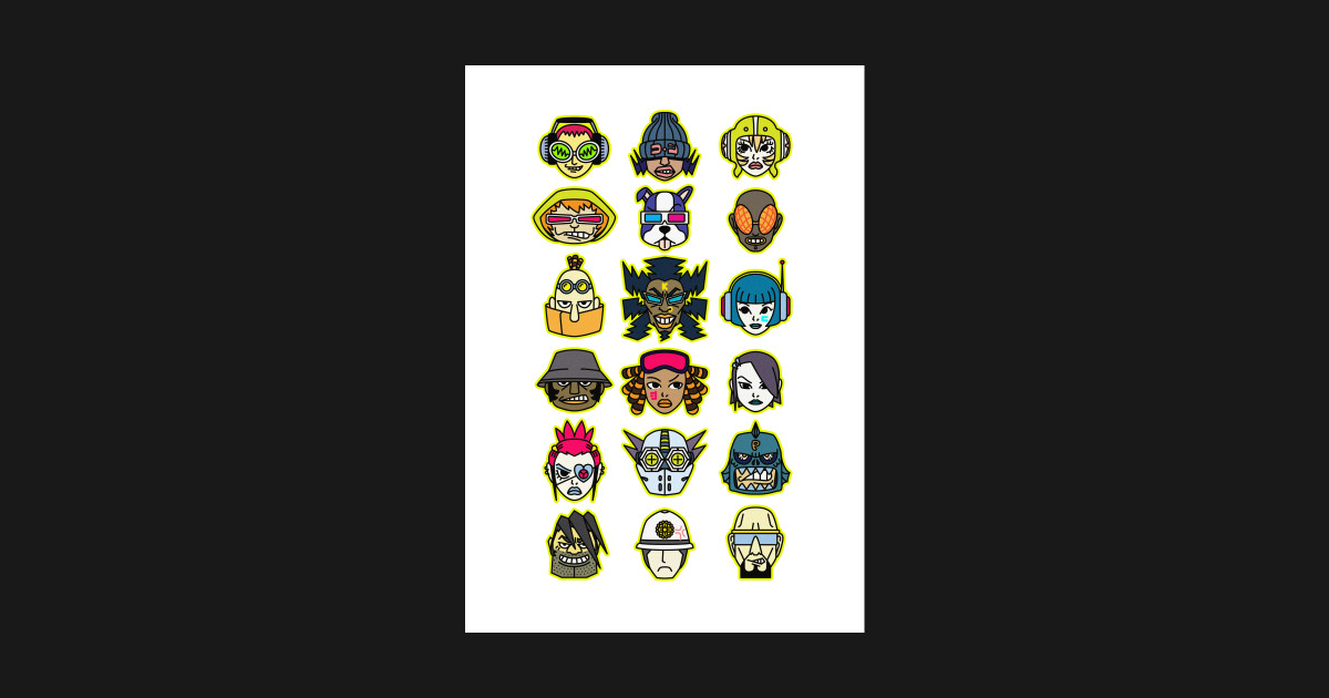 Jet Set Radio Characters - Jetsetradio - T-Shirt | TeePublic