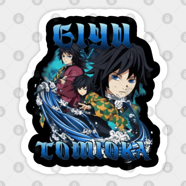 Demon Slayer Giyu Tomioka - Giyu Tomioka Fan - Sticker | TeePublic