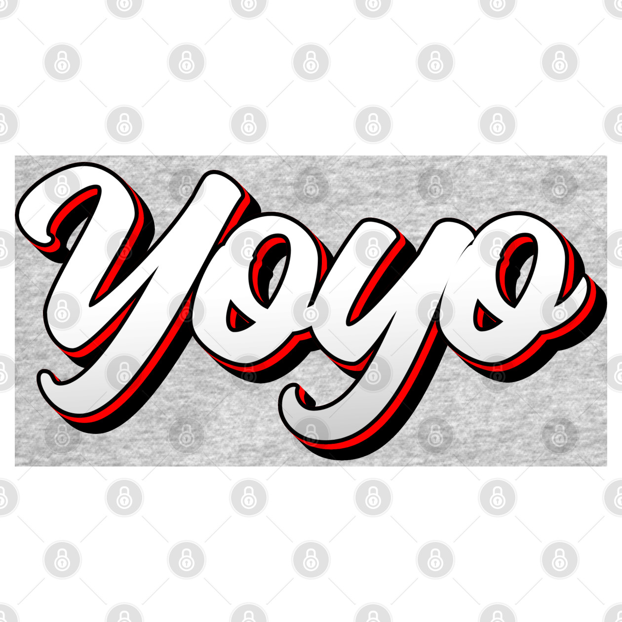 Yoyo name - cool 70s retro font - Yoyo Name Cool 70s Retro Font - T ...