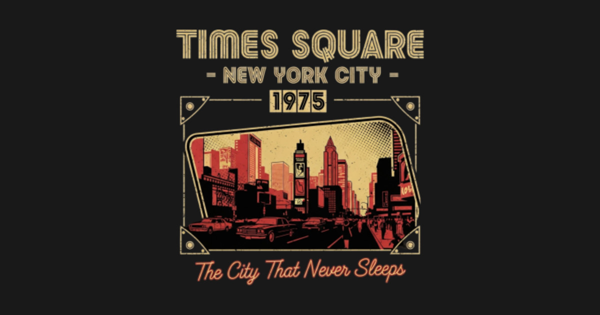 Times Square New York City 1975 Retro - Times Square New York City 1975 ...