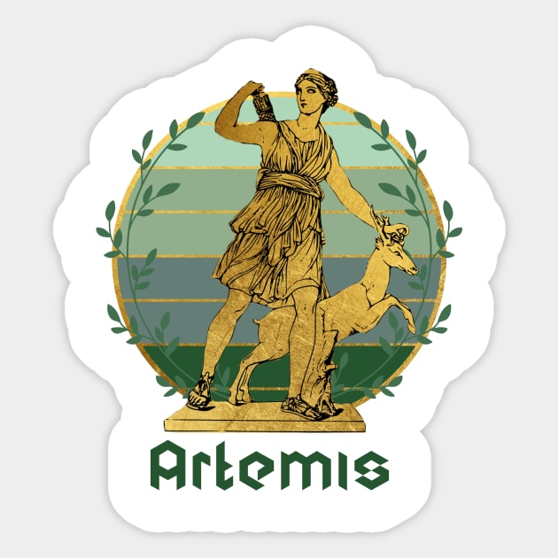 Artemis goddess of the hunt - Artemis - Sticker | TeePublic