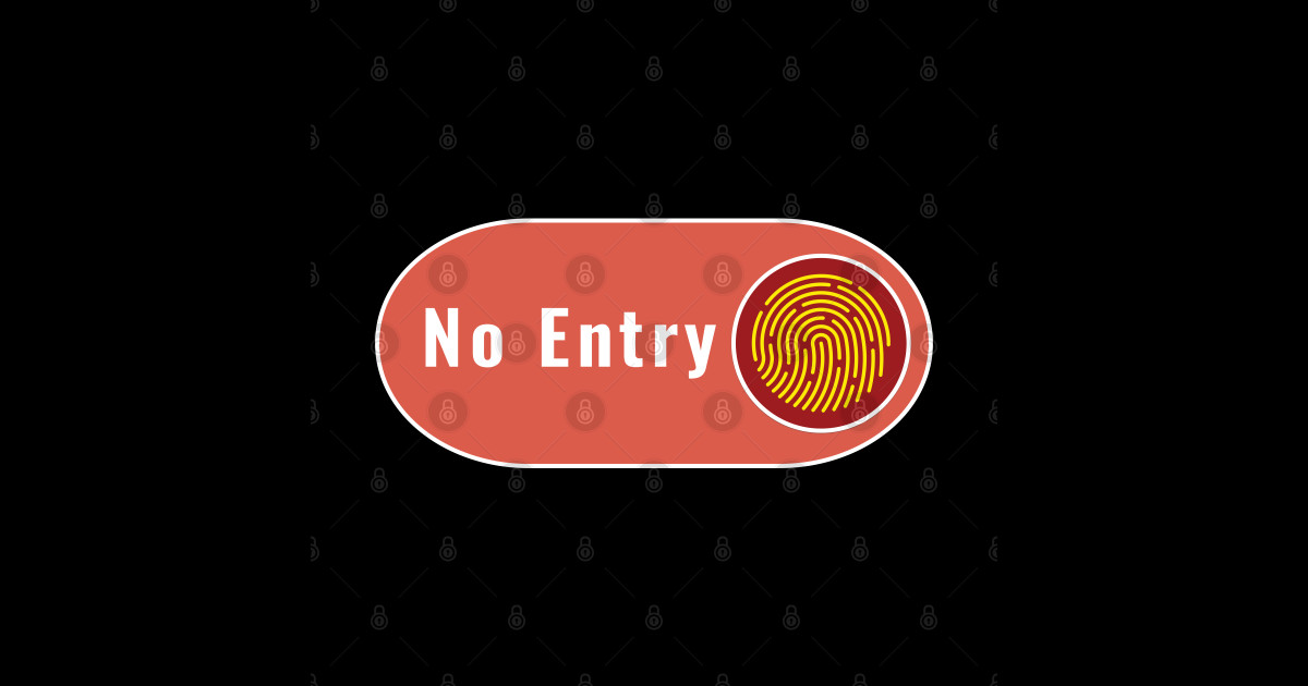 No Entry - No Entry - Sticker | TeePublic