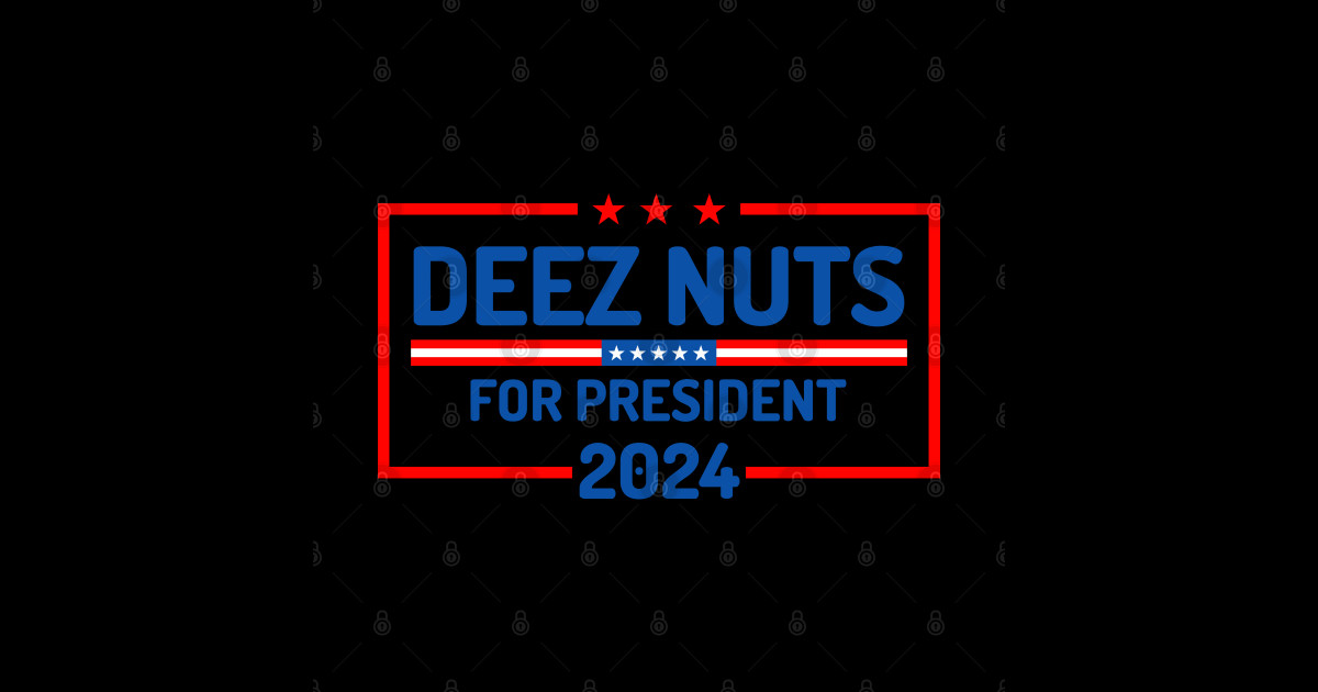 deez nuts 2024 For President - Deez Nuts - T-Shirt | TeePublic