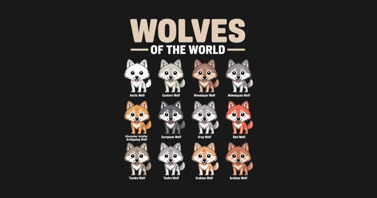 Chibi Wolf Wolves Animals of The World Wolf Lover - Chibi Wolf Wolves ...