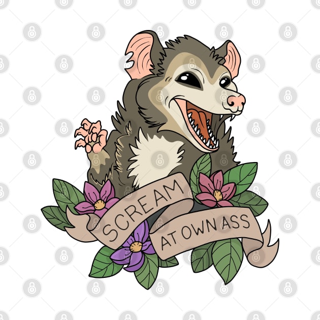 Possum - Scream at own ass - Possum - T-Shirt | TeePublic