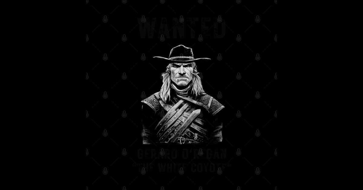Gerard O'Regan - The White Coyote - Wanted Poster - White - Fantasy ...