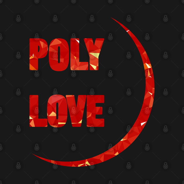 Poly Love - Polygonal Art - T-Shirt | TeePublic