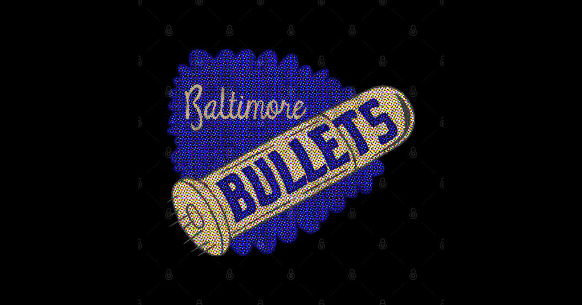 Iconic Baltimore Bullets Basketball - Maryland - Sticker | TeePublic