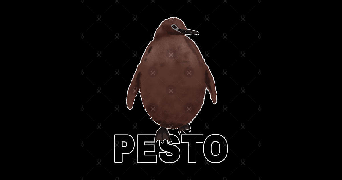 Pesto penguin - Penguin - Sticker | TeePublic