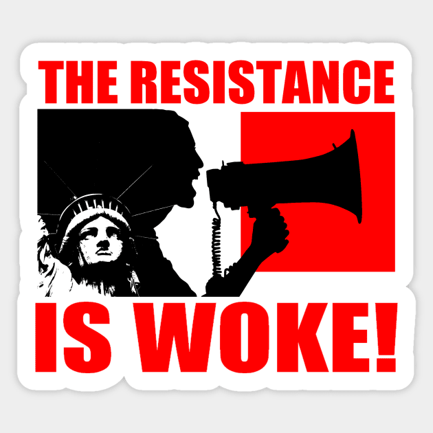 THE RESISTANCE IS WOKE - Fair Free Elections - Sticker | TeePublic