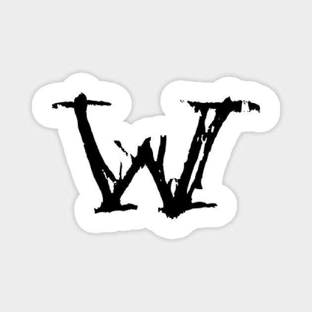 Dark and Gritty letter W from the alphabet - Alphabet W - Magnet ...