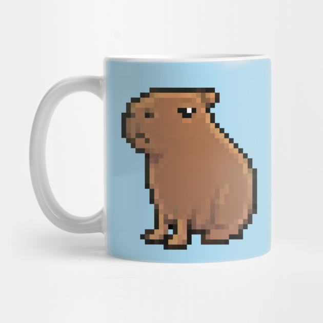 Capybara Pixel Art - Capybara - Mug | TeePublic