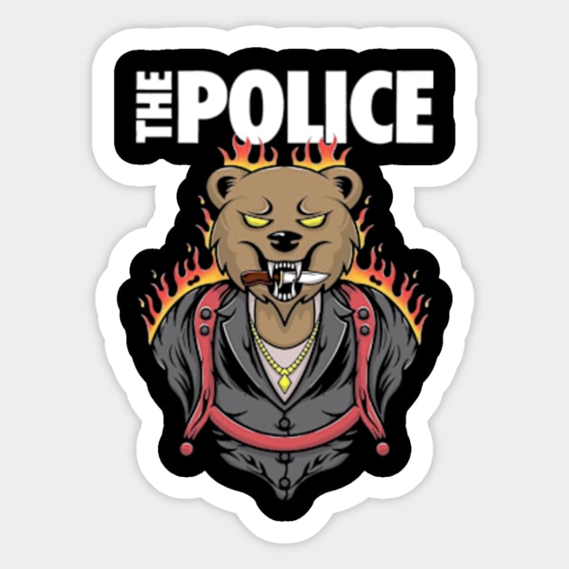 The bear police - The Police - Sticker | TeePublic