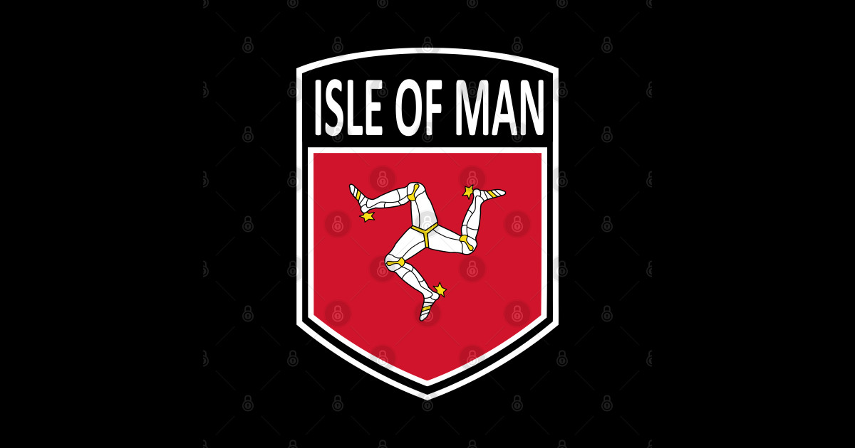 Flag Shield - Isle of Man - Isle Of Man - Sticker | TeePublic