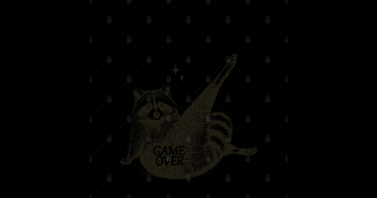 raccoon Game - Don’t Look At The raccoon - Raccoon Game - Posters and ...