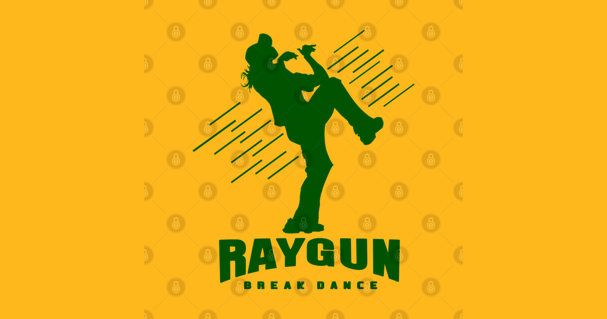Raygun Break Dance Green - Australia Team - Raygun - T-Shirt | TeePublic
