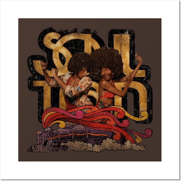 Soul Train Vintage Look Fan Design - Soul Train - Posters and Art ...